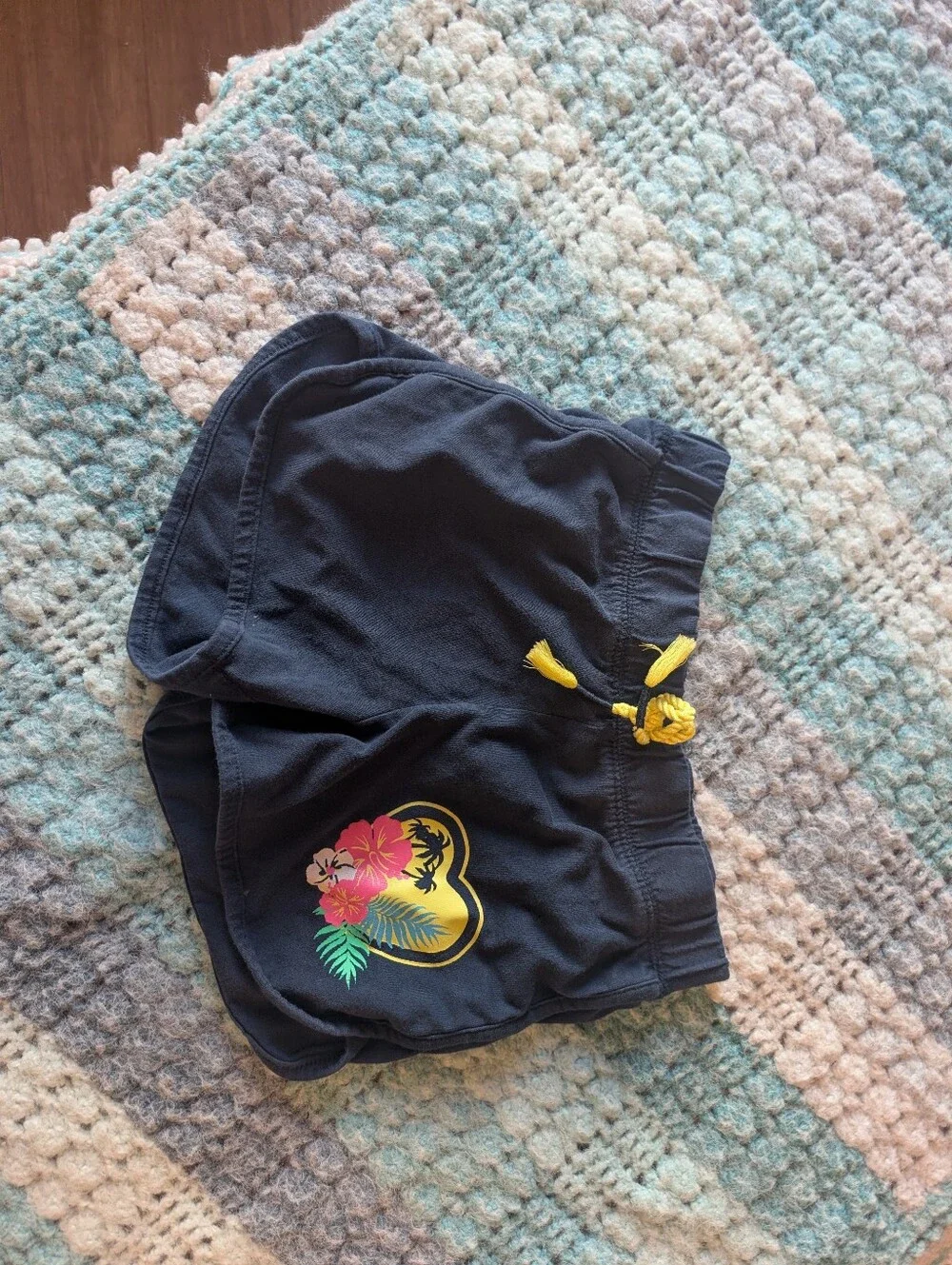 wonder nation | Bottoms | Girls Wonder Nation Navy Shorts With Yellow ...